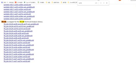 python安装ta lib库报错解决方法！ which is required to install pyproject toml