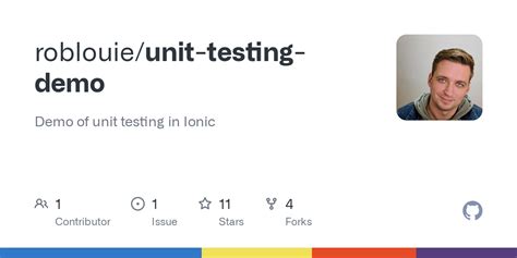 Github Roblouieunit Testing Demo Demo Of Unit Testing In Ionic