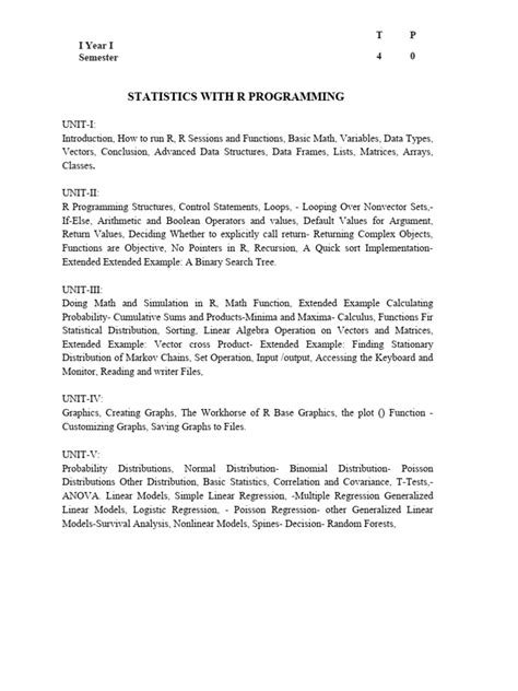 R-programming | PDF | Matrix (Mathematics) | Probability Distribution