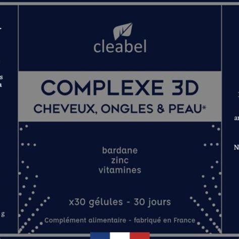 Complexe 3d Pour Des Cheveux Des Ongles Et Une Peau En Bonne Santé