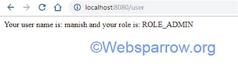 How To Get User Details In Spring Security Websparrow