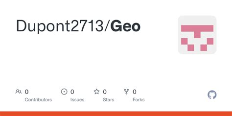 Github Dupont2713geo
