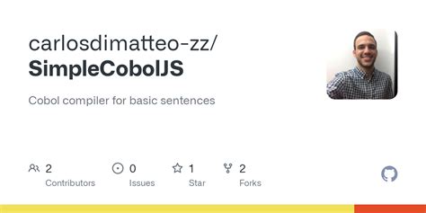 Github Carlosdimatteo Zzsimplecoboljs Cobol Compiler For Basic Sentences