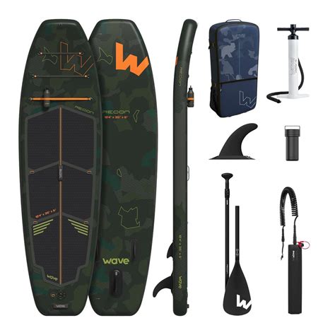 Green Wave Sups Wave Recon Inflatable Stand Up Paddle Board 104