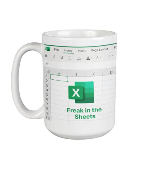 Freak In The Sheets Funny Excel Accounting Spreadsheet Custom Oz Gift Mug Etsy