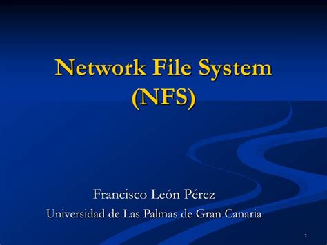 Ppt Network File System Nfs Powerpoint Presentation Free Download