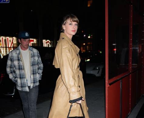 Taylor Swift Buttons Up In Head To Toe Leather For Early Birthday Celebrations
