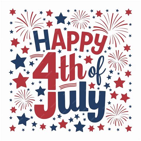 Premium Photo Calligraphic Fourth Of July 4th Of July Lettering On