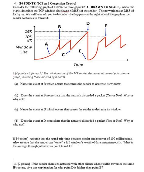 solved 4 10 points tcp and congestion control consider