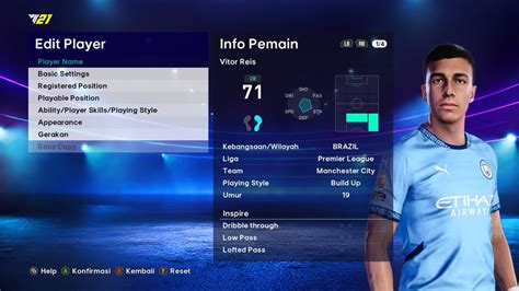 Pes 2021 Face Vitor Reis By Pk Pes Patch And Mod
