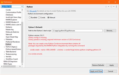 Execution Failed Could Not Connect To The Python Process Knime