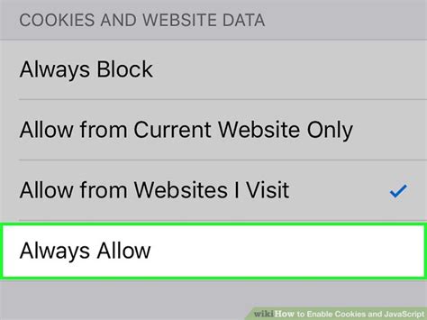 8 Ways To Enable Cookies And Javascript Wikihow