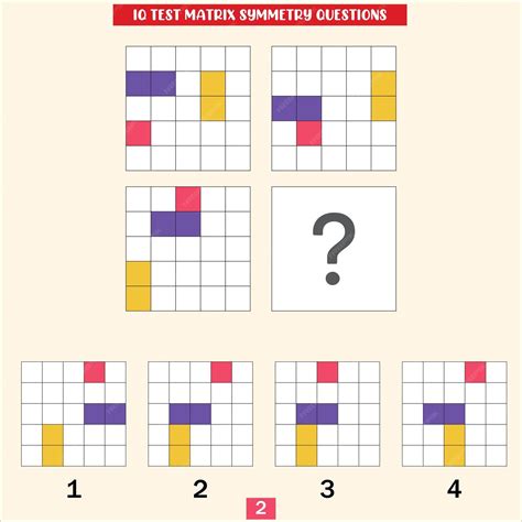 premium vector iq test intelligence challenges matrix symmetry questions