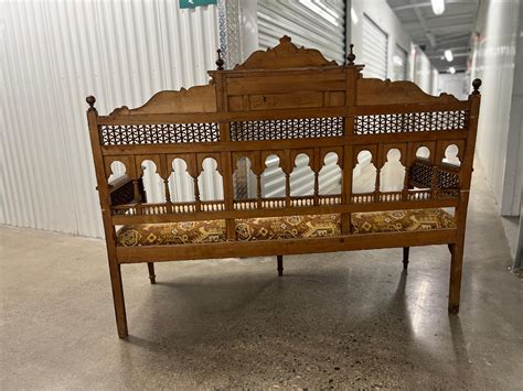 Antique Moorish Syrian Inlaid Arabesque Sofa Circa 1900 For Sale At 1stdibs