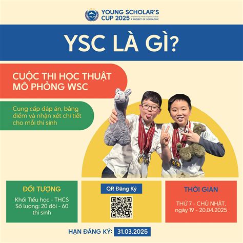 Sociologic 📢 KhÁm PhÁ Young Scholars Cup 2025 📢 🏆 Ysc Facebook