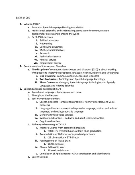 Basics Of CSD Lecture Notes From Summer Section Of CSD Basics Of CSD What Is ASHA A