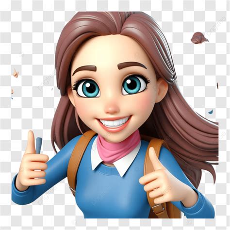 엄지손가락 일러스트를 포기하는 소녀 여자 엄지손가락 삽화 Png 일러스트 및 이미지 에 대한 무료 다운로드 Pngtree