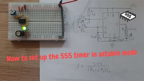 How To Set Up The 555 Timer In Astable Mode Youtube How To Set Up The 555 Timer In Astable Mode Youtube