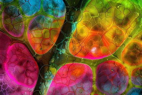 Plant Cells Microscopy Stock Illustration Illustration Of Structure