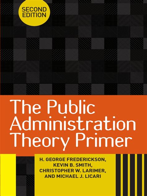 Theory Primer Public Administration Download Free Pdf Theory Science