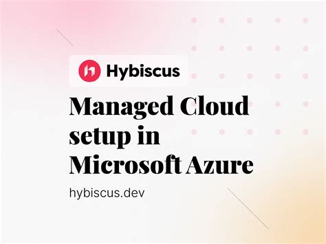 Manual Setup Managed Cloud Managed Cloud Hybiscus Docs