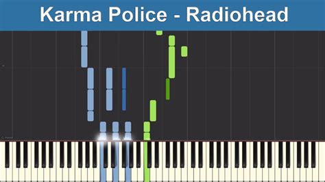 Karma Police Piano Chords Karma Police Radiohead Noir Piano Cover