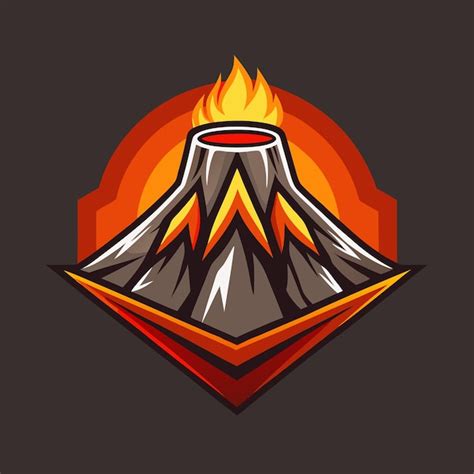 Eruptive Power Designing Unique Volcano Logos With Dynamic Vector Art