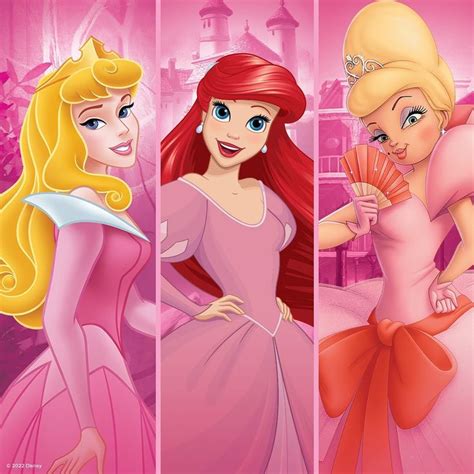 Pink Disney Movies Three Princesses Princesses In Pink Disney