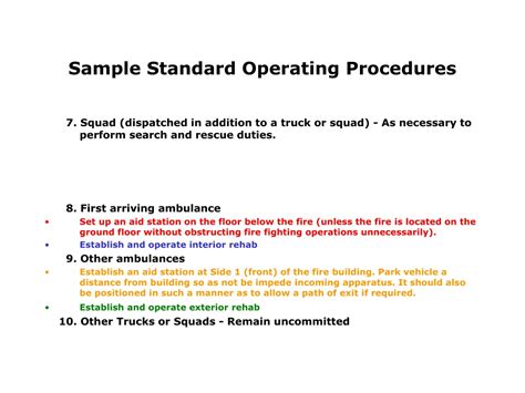PPT Standard Operating Procedures In Fireground Assignments PowerPoint Presentation ID