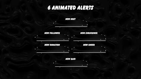 Minimal Stream Overlays Minimal Overlays Animated Stream Overlays Black And White Stream