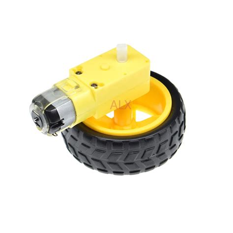 2SETS TT MOTOR 130 WITH THE WHEEL Smart Car Robot Gear Motor FOR ARDUINO DC3V 6C DC Slow Down