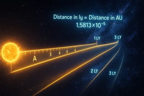 Astronomical Units To Light Years Converter Jetcalculator