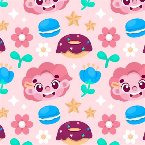 Free Vector Candy Pastel Color Pattern Design