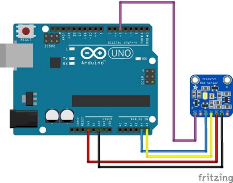 color sensor with arduino uno tcs34725 explaination wiring and code