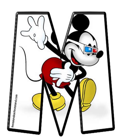 Festalandia E Festeland Alfabeto Disney