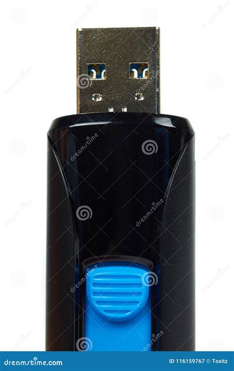 USB Memory Stick In Hand Isolated On White Background Stock Image Image Of Device Plug