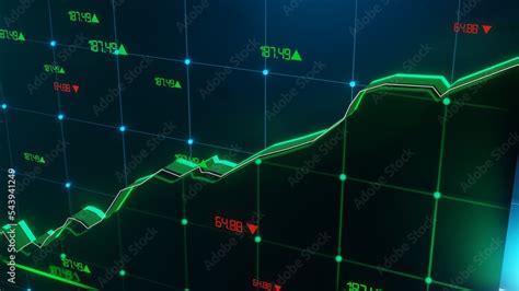 Stock Chart Going Up Share Price Animation Investment Concept Stock Illustration Adobe Stock
