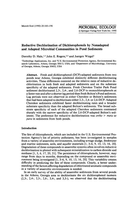 Digital Article Delivery Services On Linkedin Reductive Dechlorination Of