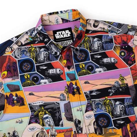 Star Wars A Droid Story Short Sleeve Button Up Shirt