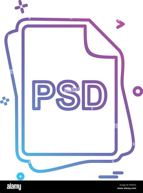 Psd File Type Icon Design Vector Stock Vector Image And Art Alamy