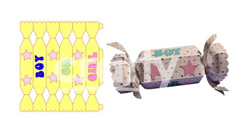 Gender Reveal Cracker Svg Crafty