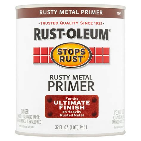 Rusty Metal Primer Rust Oleum Stops Rust Primers Quart