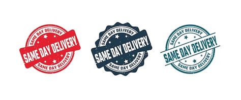 Premium Vector Same Day Delivery Sign Or Stamp Grunge Rubber On White