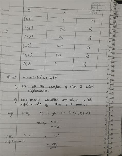 Sampling Distribution Probability And Simulation Studocu