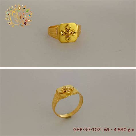 Grp Sg 102 Plain Gents Rings Sarafa Bazar India