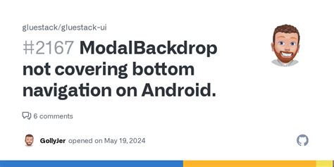 Modalbackdrop Not Covering Bottom Navigation On Android · Issue 2167 · Gluestackgluestack Ui