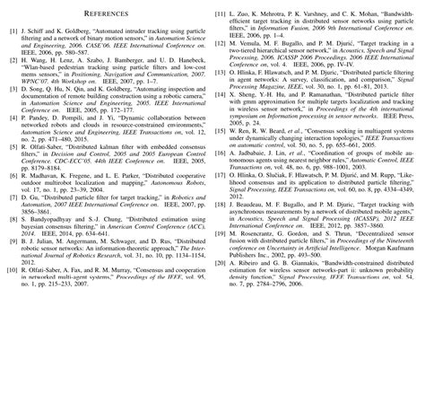 Bibliographies IEEEtran References Split Into Two Pages TeX LaTeX