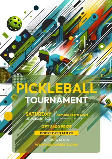 Pickleball Tournament Flyer Template Postermywall