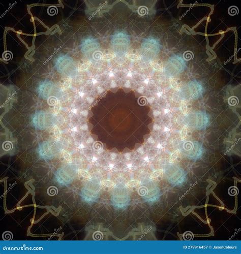 Premium Light Code Mandala Technology Pattern Tile Pavement Soul Mind