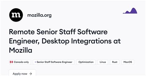 👏 mozilla is hiring a remote senior staff software engineer desktop